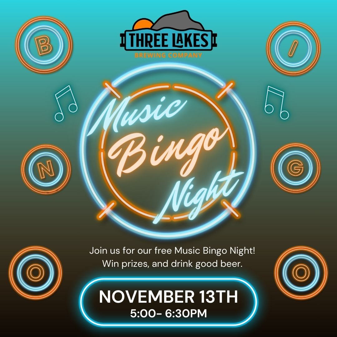 Nov. 13 - Music Bingo | Three Lakes Brewing